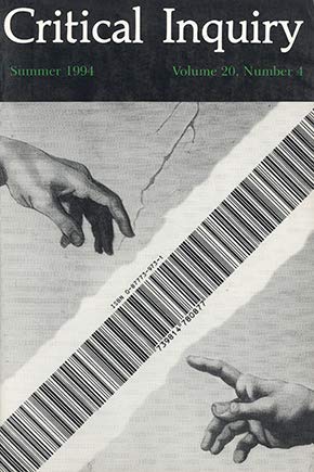 Critical Inquiry, Volume 20, Number 4, Summer 1994: W. J. T. Mitchell ...