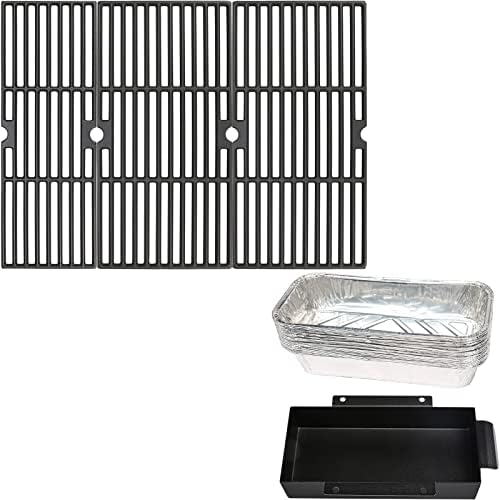 Amazon.com : Uniflasy 18 Inch Grill Cooking Grates and Catch Pan for ...