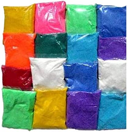 Buy Perpetual Rangoli Colors Powder for Floor Decorations - Pack of 10 ...