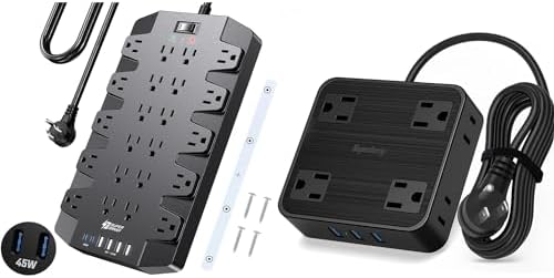 Amazon.com: [45W USB-C 22 Outlet+6 USB Port] + [8 Outlet+3 USB Port ...
