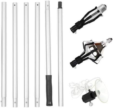 KOKOWOO 7FT Light Bulb Changer for High Ceilings and Recessed Lights ...
