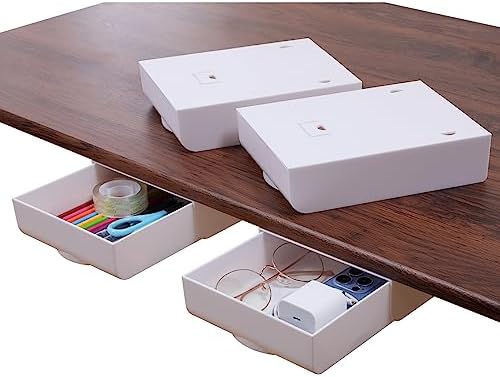 Amazon.com : Boao 2 Pieces Desk Pencil Drawer Organizer Self-Adhesive ...