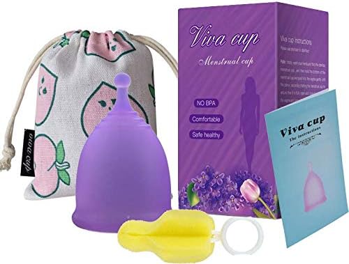 Menstrual Cup-Reusable Menstrual Cycle Cup Feminine Tampon Substitute ...