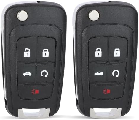 Amazon.com: Yewong 2pcs 5 Buttons Flip Key Fob Replacement Remote Key ...