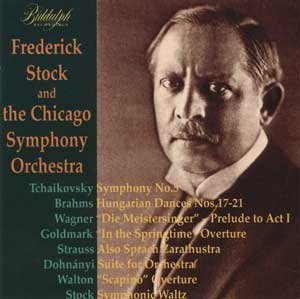 Frederick Stock and the Chicago Symphony Orchestra - Amazon.com Music