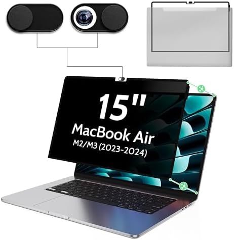 Amazon.com: Privacy Screen for MacBook Air 15 Inch M2/M3/M4(2023-2025 ...