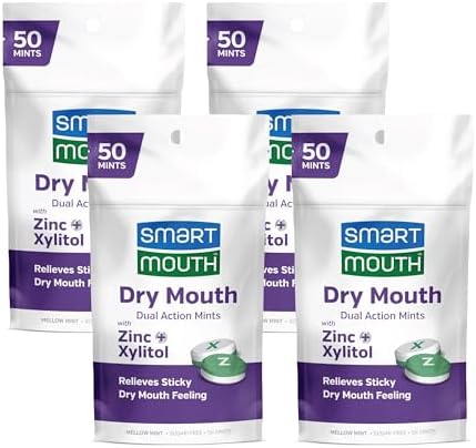Amazon.com : SmartMouth Dry Mouth Dual-Action Mints - Sugar-Free Breath ...