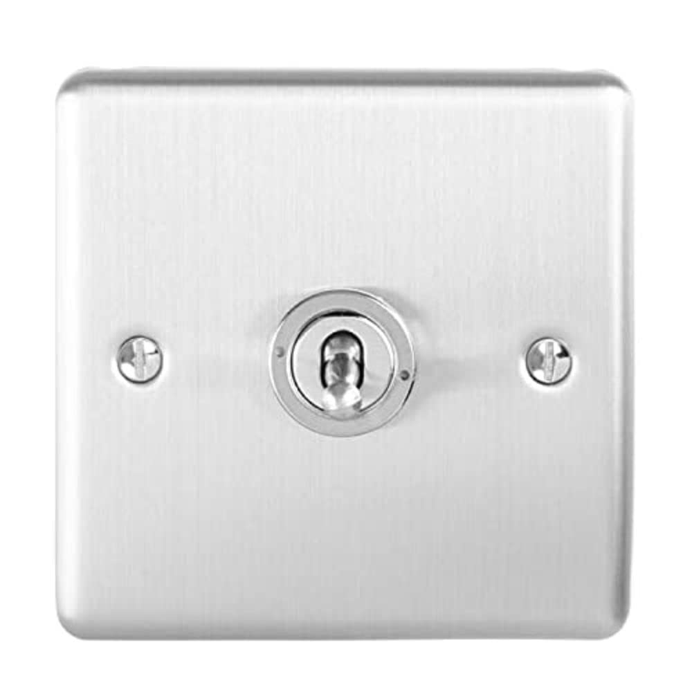 Enhance Decorative 1 Gang Toggle Switch Satin Stainless Finish – BigaMart