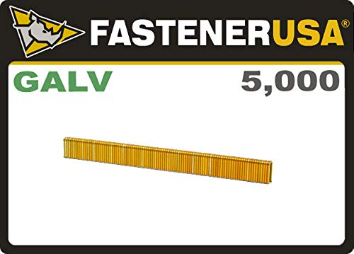 1/2" Leg x 1/4" Crown 18GA GALV L08 Staples 5,000ct | L08 - Amazon.com