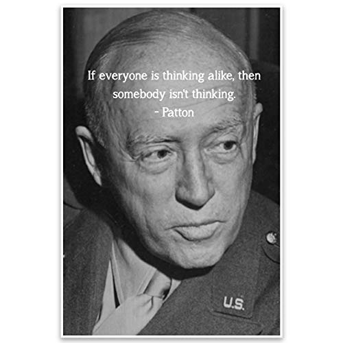 Amazon.com: Patton Motivational Quote Wall Art Poster : Home & Kitchen