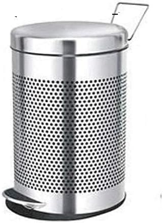 Ak International Round Shape Stainless Steel Dustbin For Home, Bathroom ...
