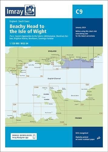 Imray Chart C9: Beachy Head to Isle of Wight (C Charts): Amazon.co.uk ...