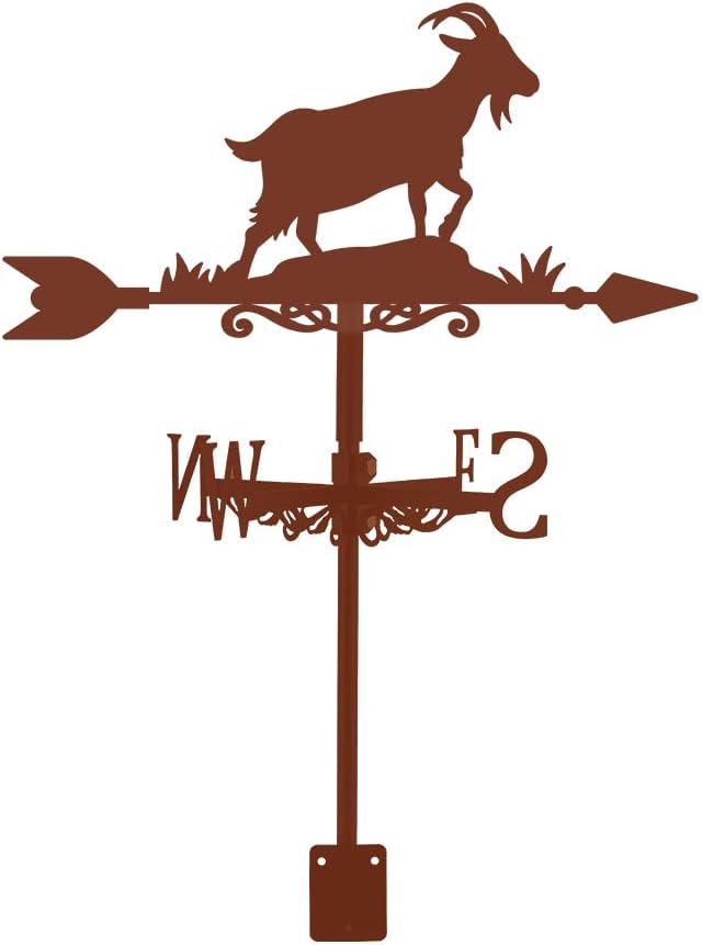 Amazon.com : SUPERDANT Goat Weather Vane for Roof Mount Animal Metal ...