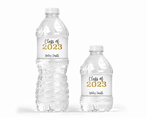 Amazon.com: Graduation Water Bottle Label - Graduation Party Water ...