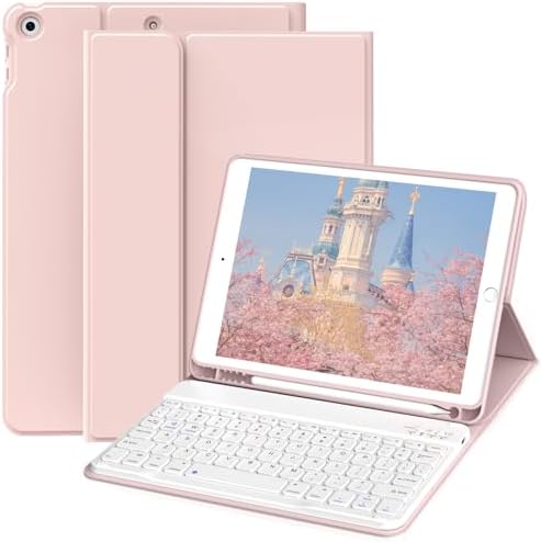 KVTVOU Keyboard Case for iPad 9th/8th/7th Generation (2021/2020/2019 ...