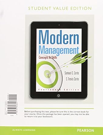 Modern Management: Concepts and Skills: Amazon.co.uk: Certo, Samuel C ...