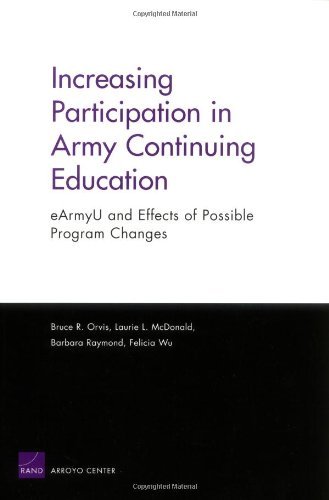 Increasing Participation in Army Continuning Education: eArmyU and ...