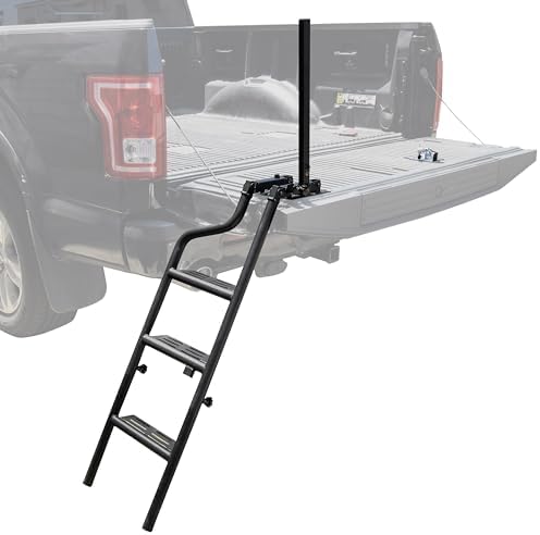 Amazon.com: LDETXY Universal Pickup Truck Tailgate Ladder, 45" Heavy ...
