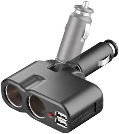 KFZ Doppel-Adapter 2x 12V/24V mit 2x USB Buchsen und verstellbarem ...