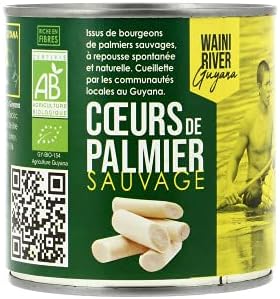 WAINI RIVER Coeurs de palmier 400G Bio - 220G : Amazon.fr: Epicerie
