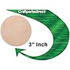 Amazon.com: 3 inch Wood Circle, Unfinished Round Slice Cutout, 1/8 inch ...