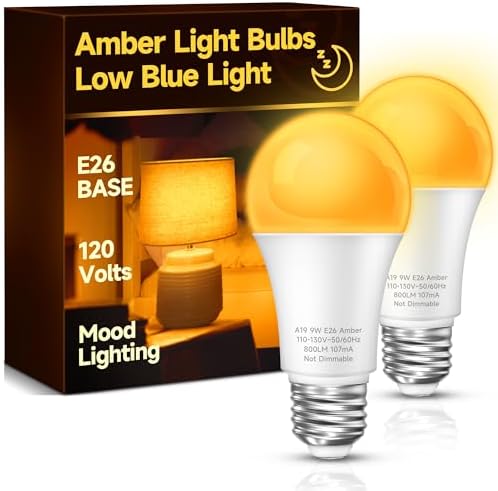 Amazon.com: Bedtime Bulb Low-Blue Light Bulb for Healthy Sleep and Baby ...
