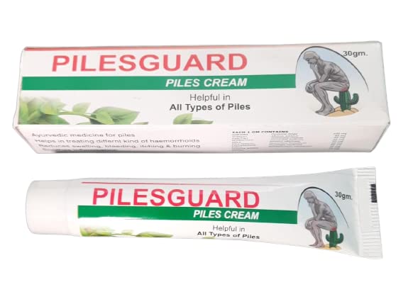 Buy PILESGUARD CREAM 30G (Pack Of 2) for piles Online at Low Prices in ...