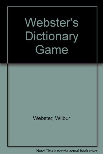 Webster's Dictionary Game: Webster, Wilbur: 9780671641726: Amazon.com ...