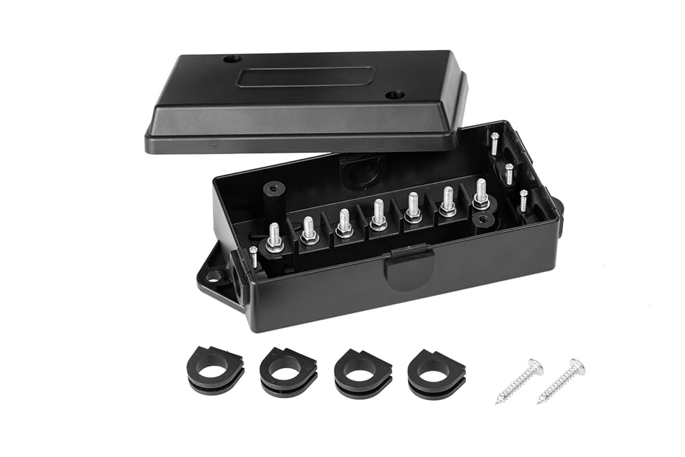 Buy 7 Way Electrical Trailer Junction Box ，7 Gang Trailer Wire ...