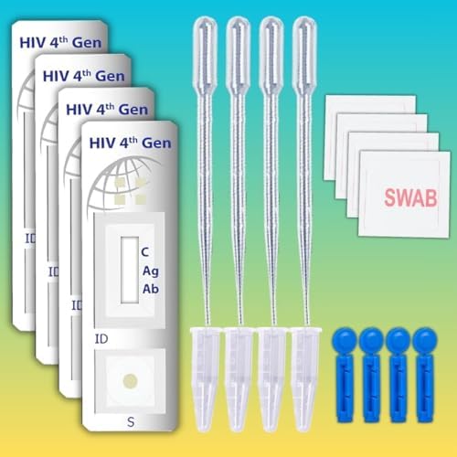 OneStep HIV 4th Generation Rapid Home Self-Test Kit (Pack of 4 ...