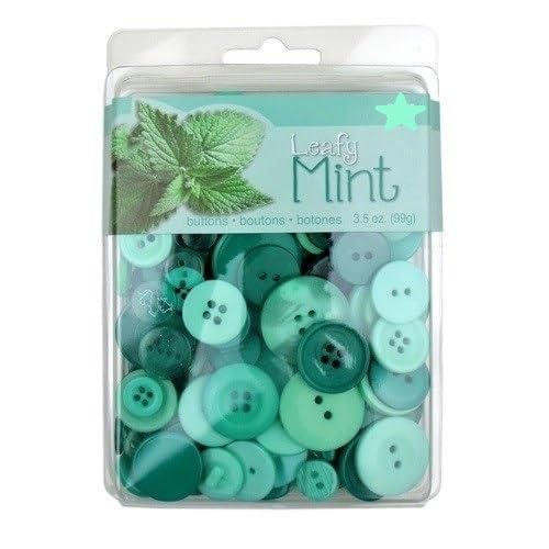 Amazon.com: Blumenthal Lansing Leafy Mint Buttons - 3.5 oz Multiple Sizes - Shades of Green ...