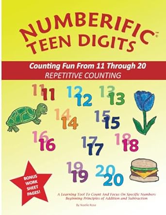 Amazon.com: NUMBERIFIC TEEN DIGITS: Counting Fun From 11 through 20: ...