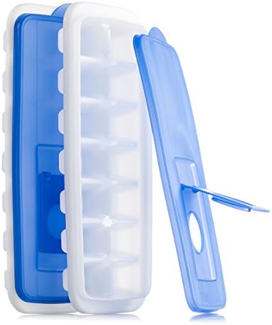 Amazon.com: Covered Ice Tray – Kitchen Discovery – Ice Cube Tray with ...