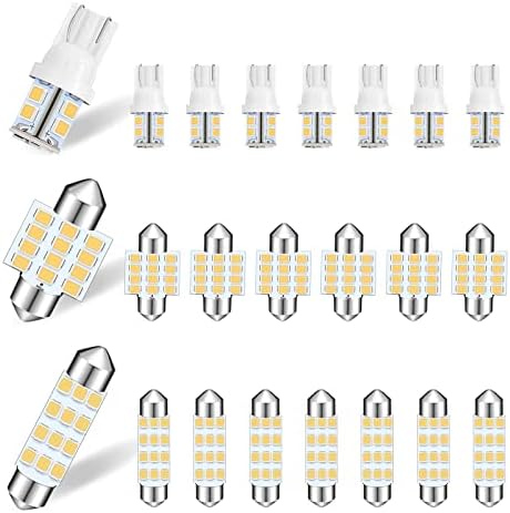 Amazon.com: Sylvil 42PCS LED Interior Car Lights, Super Bright White ...