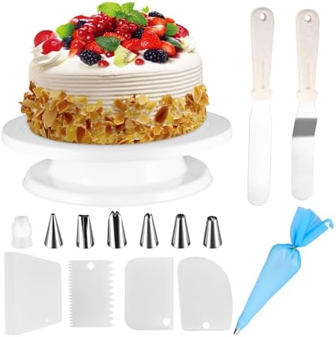 Cake Decorating Kit Tools, Rotating Cake Turntable... - CelticRecipes