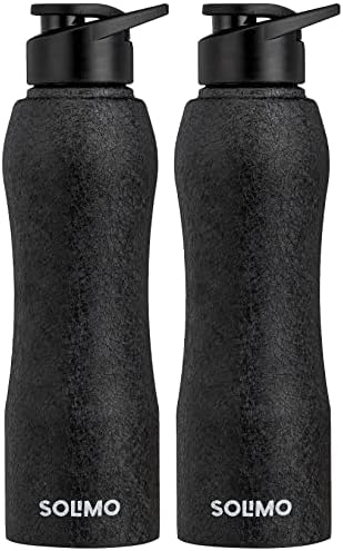 Amazon Brand - Solimo Stainless Steel Water Bottle with Hand Grip and ...