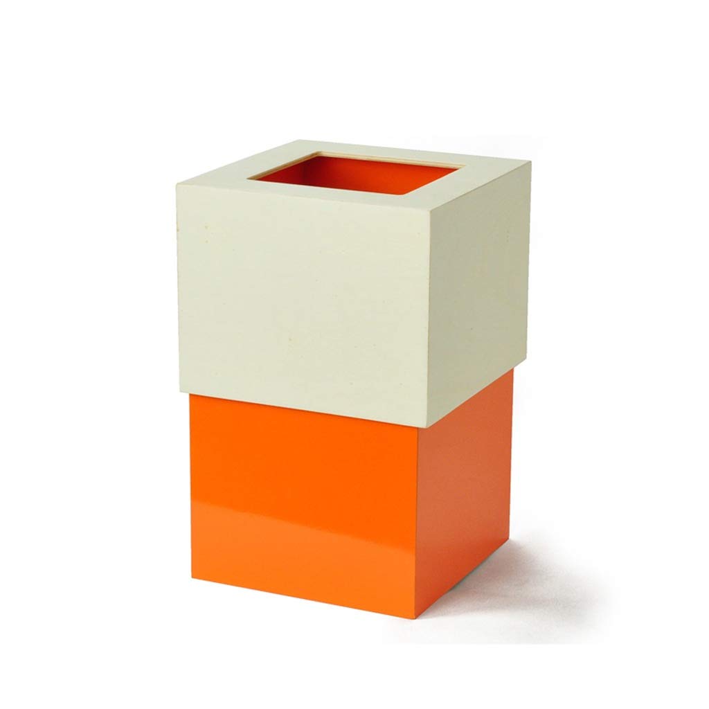 Buy QUETW Garbage Container Bin Creative Long Tubular Solid Wood Indoor ...
