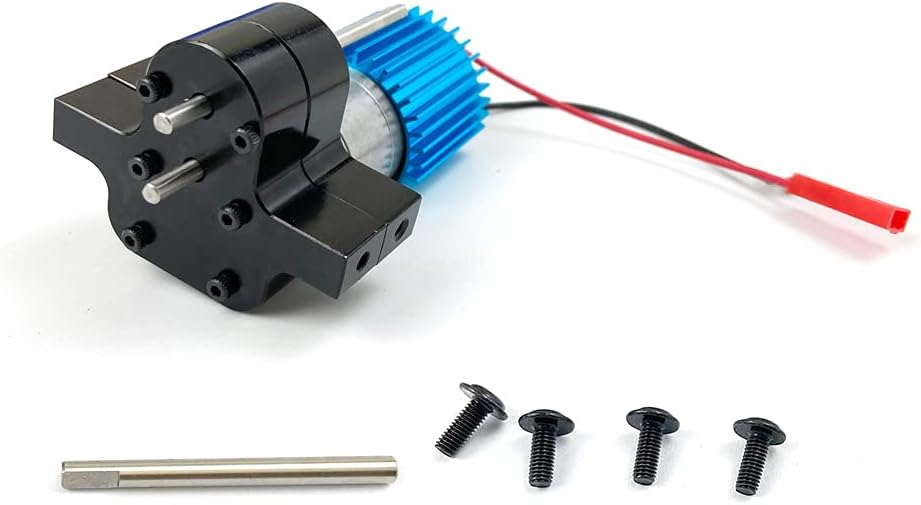 Amazon.com: Speed Change Gear Box Metal Gearbox with 370 Brush Motor ...