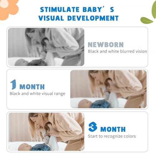 Newborn Essentials Baby Sensory Cards 96 Pcs Visual Stimulation Sensory ...