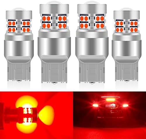 Amazon.com: Teguangmei 7440 7443 LED Bulbs Red, Super Bright 19SMD 3030 ...