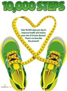 Amazon.com: Nutrition Education Store 10K Steps Poster - Exercise ...