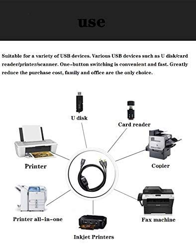 Buy USB Splitter Cable, USB Female to 2 Male Splitter, Printer Splitter ...
