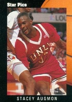 Amazon.com: Stacey Augmon Basketball Card (UNLV) 1991 Star Pics Rookie ...