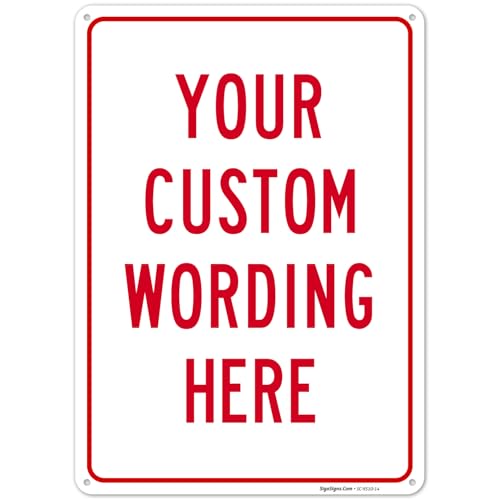 Custom Outdoor Aluminum Signs Personalized Aluminum Metal Sign - Custom ...