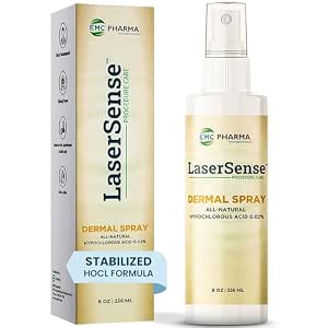 Amazon.com : LaserSense™ Dermal Spray- HOCl, Pre-Procedure or Post ...