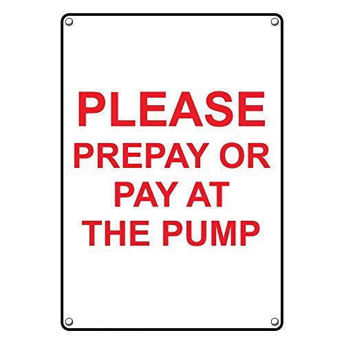 Amazon.com: Weatherproof Plastic Vertical Please Prepay Or Pay at The ...