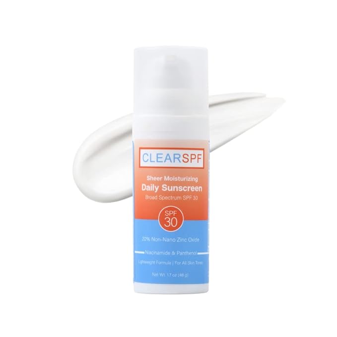 Amazon.com : ClearSPF Daily Moisturizing Sunscreen (Sheer) : Beauty & Personal Care