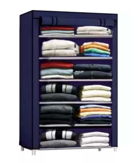 EEMWAY | Micro Fiber Collapsible Wardrobe Multipurpose Shoe Rack (6 ...