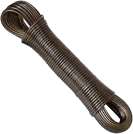 H&S 50m Washing Line Rope Steel Core Laundry Clothes Lines Thick Strong ...