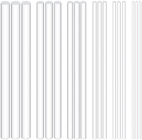 Swpeet 30Pcs Diamete 3mm 4mm 5mm 6mm 8mm 10mm Length 300mm White ...